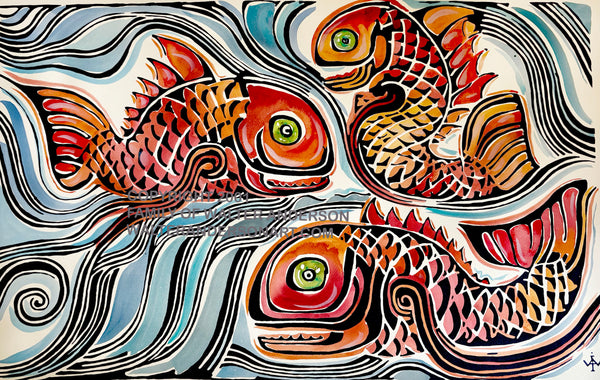 3 Fish from- 4 Fish ; Partial – Realizations: The Walter Anderson Shop