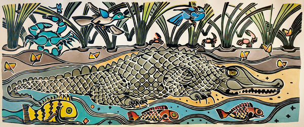 Alligator in the Marsh Grass – Realizations: The Walter Anderson Shop