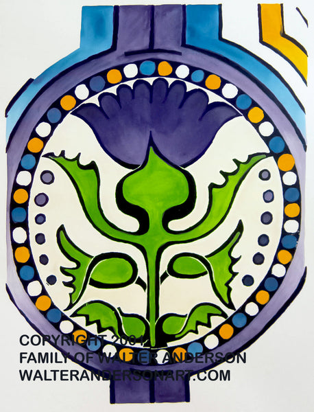 Flower - Medallion – Realizations: The Walter Anderson Shop