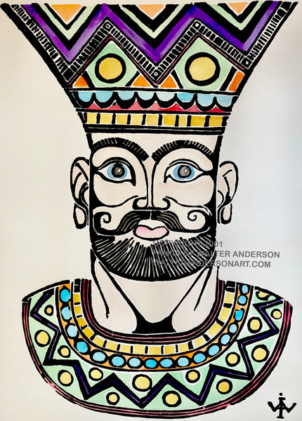 King and 3 Gifts - King Head – Realizations: The Walter Anderson Shop