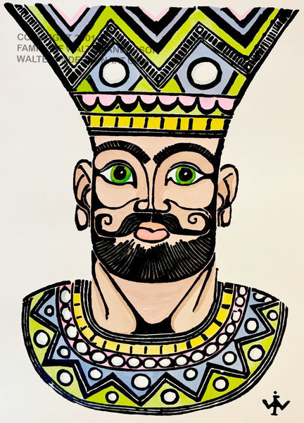 King and 3 Gifts - King Head – Realizations: The Walter Anderson Shop