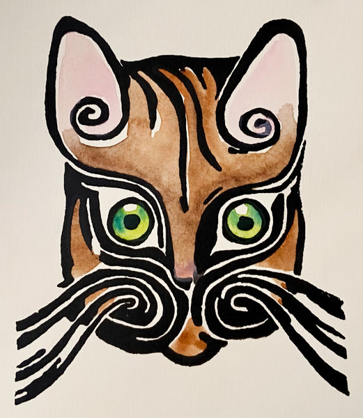 Large Mama Cat - Cat Face – Realizations: The Walter Anderson Shop